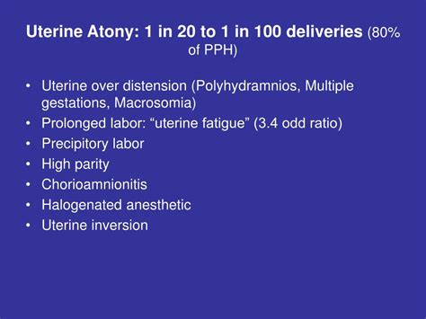 Ppt Management Of Obstetrical Hemorrhage Powerpoint Presentation