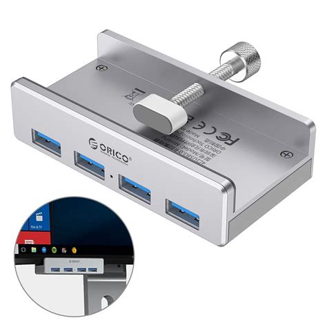 Алюминиевый зажим для концентратора Usb 3 0 с 4 портовым разъемом питания Usb разветвителя для