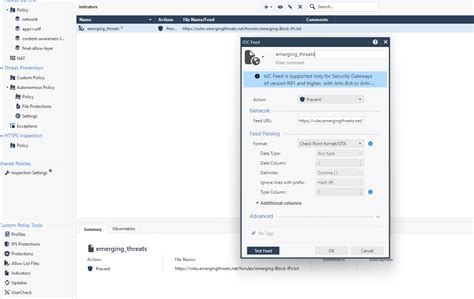 Custom Ioc Feed Validations Csv R8110 Verse Check Point