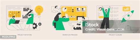 Project Implementation Abstract Concept Vector Illustrations Stock Illustration Download Image