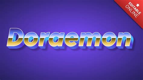 Doraemon Designer Text Effect Generator