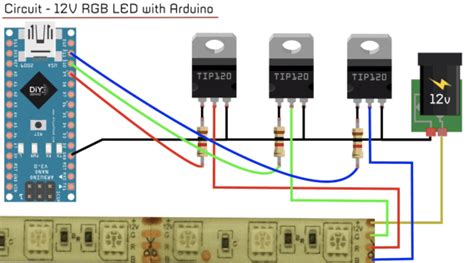 12v Rgb Led With Arduino Diy Usthad