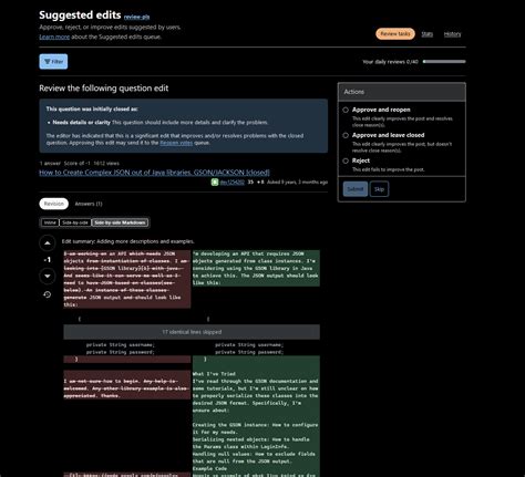 The Review Edits Page Width For Before After Currently Does Not Scale