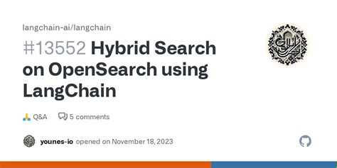 Hybrid Search On Opensearch Using Langchain Langchain Ai Langchain Discussion Github
