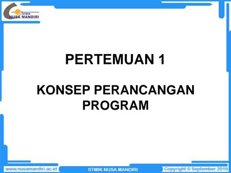 Solution 1 Metode Perancangan Program Konsep Perancangan Program