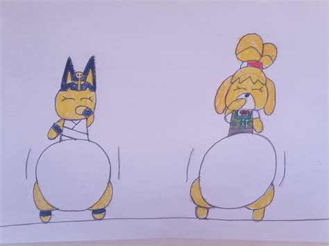 Ankha And Isabelle Bottom Inflation Part 2 By 95darts On Deviantart