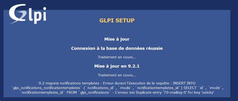921 Error While Updating From 92 To 921 · Issue 3172 · Glpi