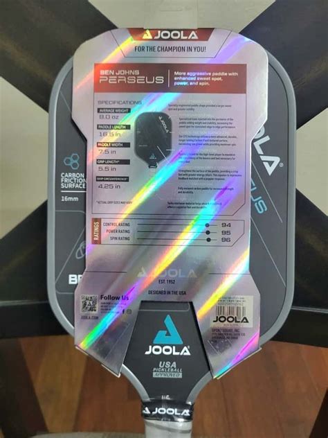 Joola Ben Johns Perseus Cfs 16mm Carbon Pickleball Paddle Ebay