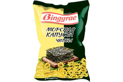 Чипсы «Binggrae» «Морская капуста», 65 г – купить по приятной цене с ...