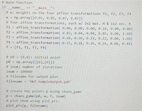 Solved Class Affinetransformation Attributes M A
