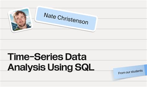 Time Series Data Analysis Using SQL TripleTen