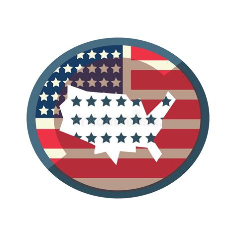 Usa Map Vector Illustration Decorative Design Stock Vector Illustration Of Country Countries