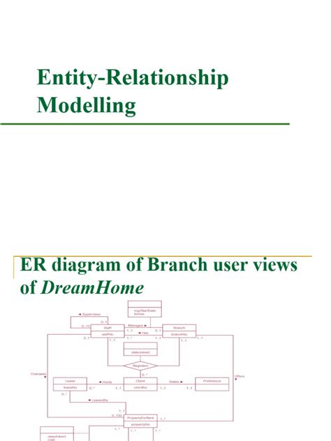 Entity Relationship Modelling Pdf Information Technology Management Applied Mathematics