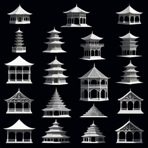 Premium Vector Structure Vector Set White Background Isolated A High Quality