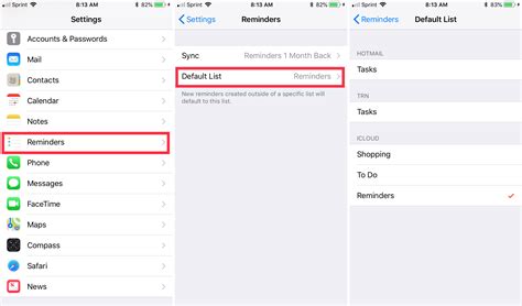 How To Change The Default List In The Apple Reminders App