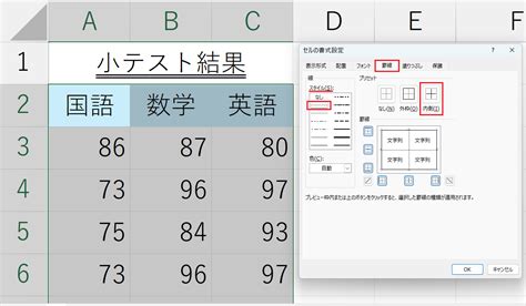 セルの書式設定 罫線 にゃんこのexcel講座