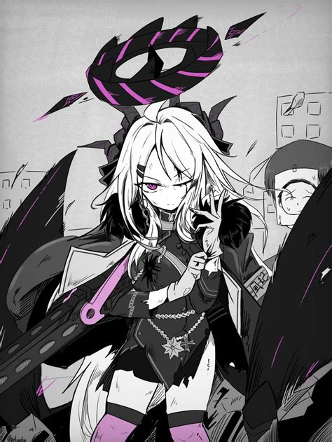 Sensei Doodle Sensei And Hina Blue Archive Drawn By Tierbis Danbooru