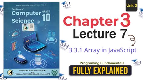 Computer Science Class 10 Chapter 3 331 Lecture 7 Array In