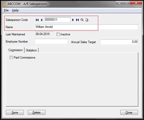 Migrate Sales Person From Sage Business Vision To Sage 300 Erp Sage 300 Erp Tips Tricks And
