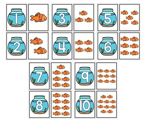 Number Matching Matching Cards 30th Birthday Presents Numbers 1 10 Numbers Preschool Number