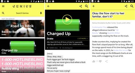 Genius Now Out On Android To Tell You More About Your Fave Songs Android Community