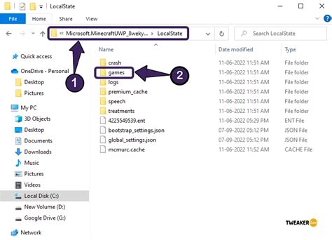 How To Find Minecraft Windows 10 Edition Folder 2 Ways Tweakerzone