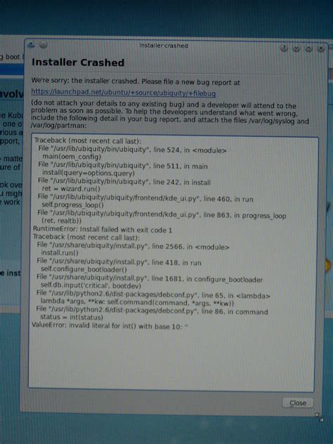 Kubuntu 10 04 1 Installer Crash Please Help Super User