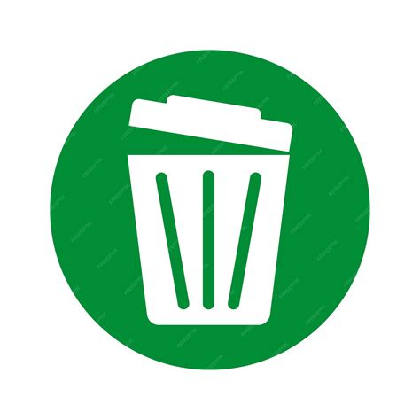 Premium Vector Trash Can And Delete Icon On Computer Trash Can In A
