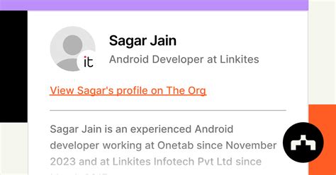 sagar jain android developer at linkites the org