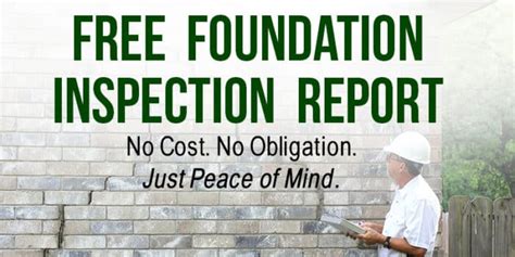 Schedule Your Free Foundation Report Inspection Today
