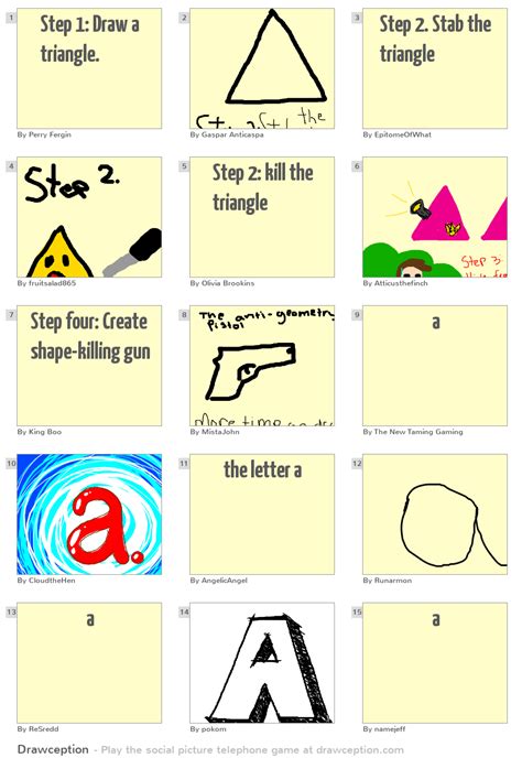 Step Draw A Triangle Drawception