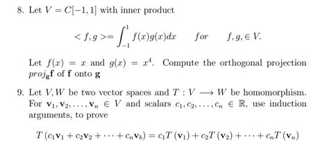 solved 8 let v c[−1 1] with inner product z 1