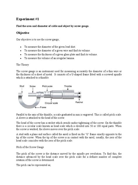 Ap Lab 01 Pdf Screw Volume