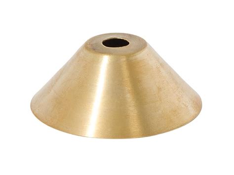 1516 Inch Tall Unfinished Cone Shaped Stamped Brass Cup 18ip Slip