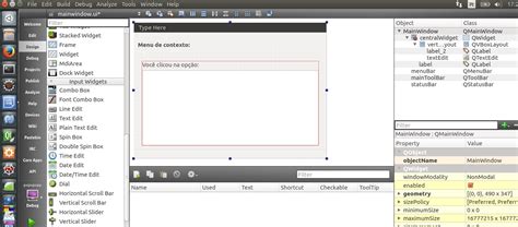 Qt Context Menu C Linux Desenvolvimento Código Aberto