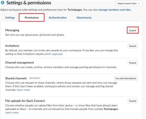 Slack How To Configure Who Can Use Everyone Channel And Here Technipages