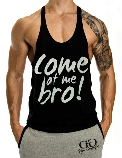 Come At Me Bro Stringer Tank Top Stringer Tank Top Bro Tanks Bro Tank Top