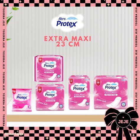Jual Hers Protex Extra Maxi 23 Cm Pembalut Wanita Shopee Indonesia