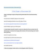 Routing And Switching Essentials Version RSE Chapter Exam Ccna Net Ccna