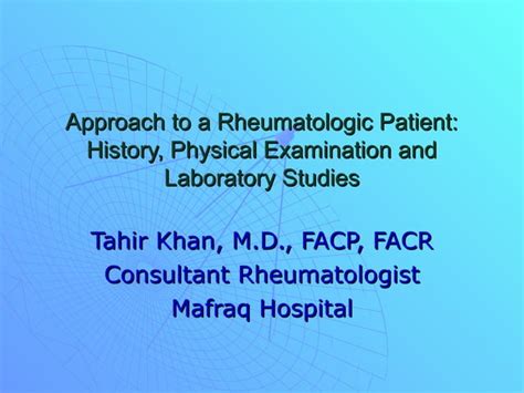 Approach To A Rheumatologic Patient Ppt