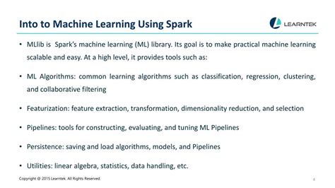 PPT Machine Learning Using Spark PowerPoint Presentation Free Download ID