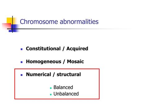 Ppt Chromosome Abnormalities Powerpoint Presentation Free Download