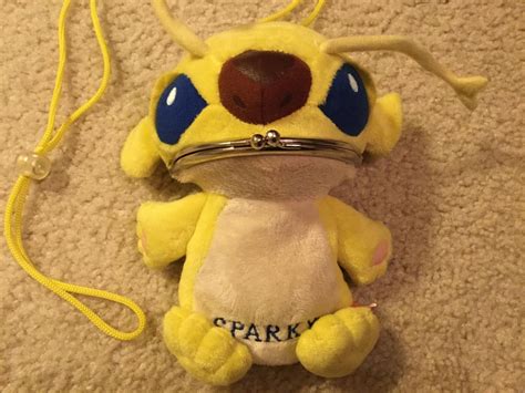 Lilo And Stitch Sparky Plush Collectible Coin Purse Rare Euc Experiment