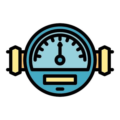 Premium Vector Manometer Meter Icon Outline Manometer Meter Vector Icon Color Flat Isolated