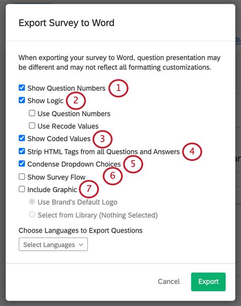 Import Export Surveys