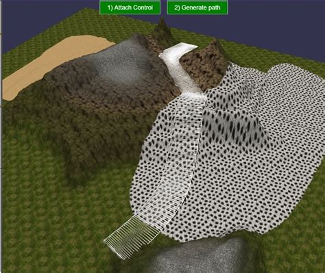 Generate A Flat Path That Follows The Terrain With A Spline Questions Babylon Js