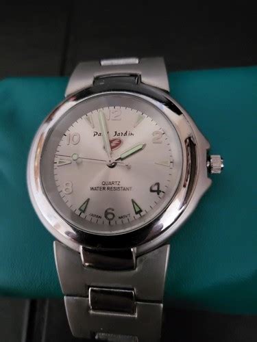 Mens Paul Jardin Quartz Silver Stainless Steel Water Resistant Watch
