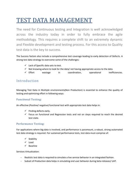 Test Data Management Pdf