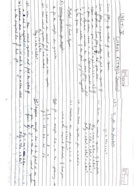 Curve Fitting Maths Pdf