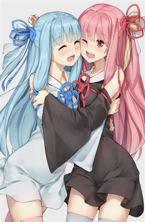 Anime Sisters Hugging